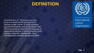 SOCIOLOGY PPT. SOCIAL SECURITY POWER POINT | PPTX