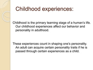 Formation of Personality | PPT