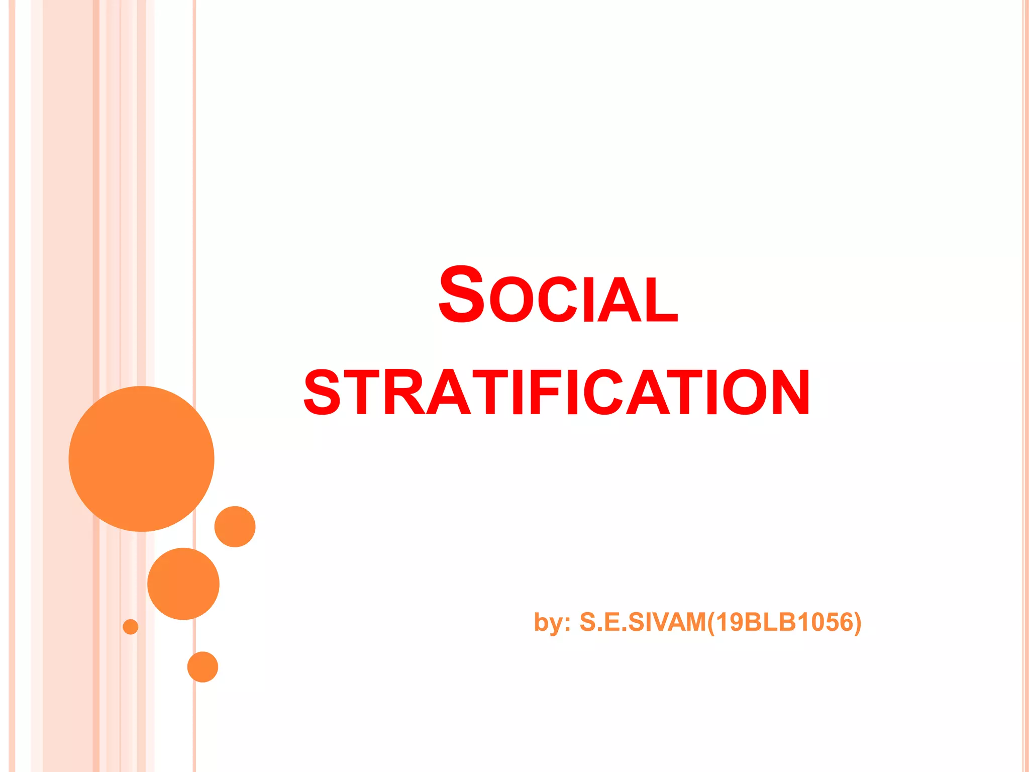 social stratification | PPT