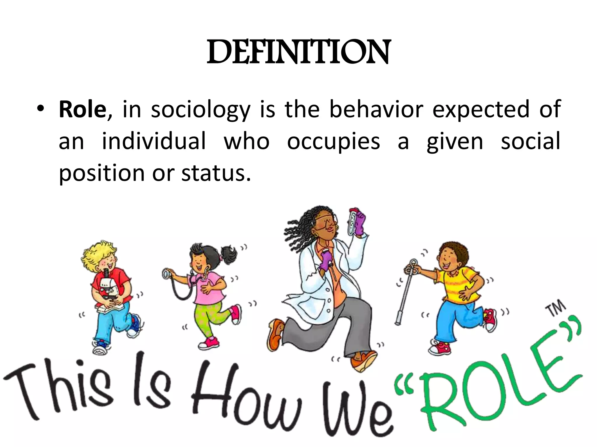 Sociology Powerpoint Presentation on Status and role | PPTX