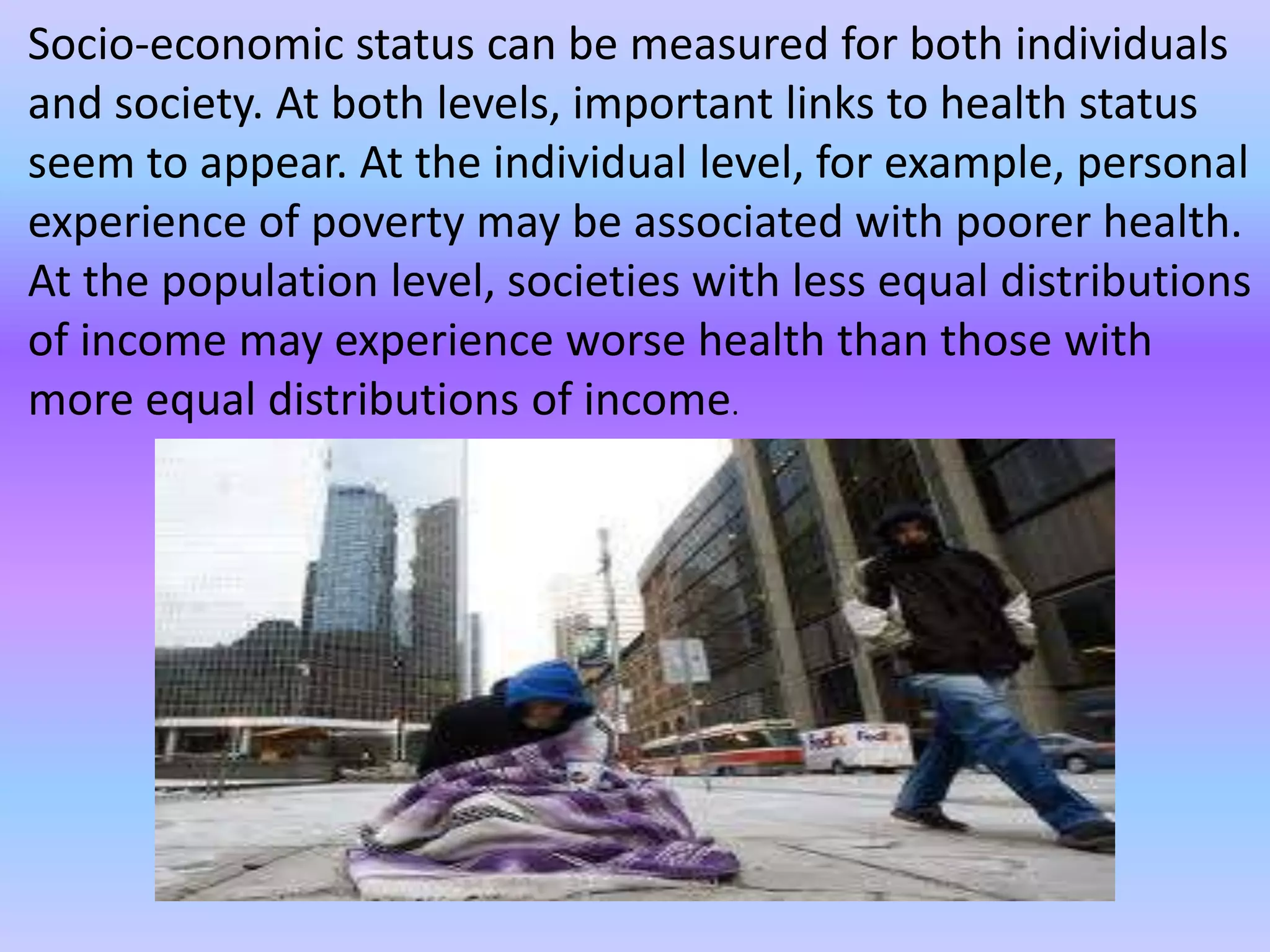 stratification and health | PPTX