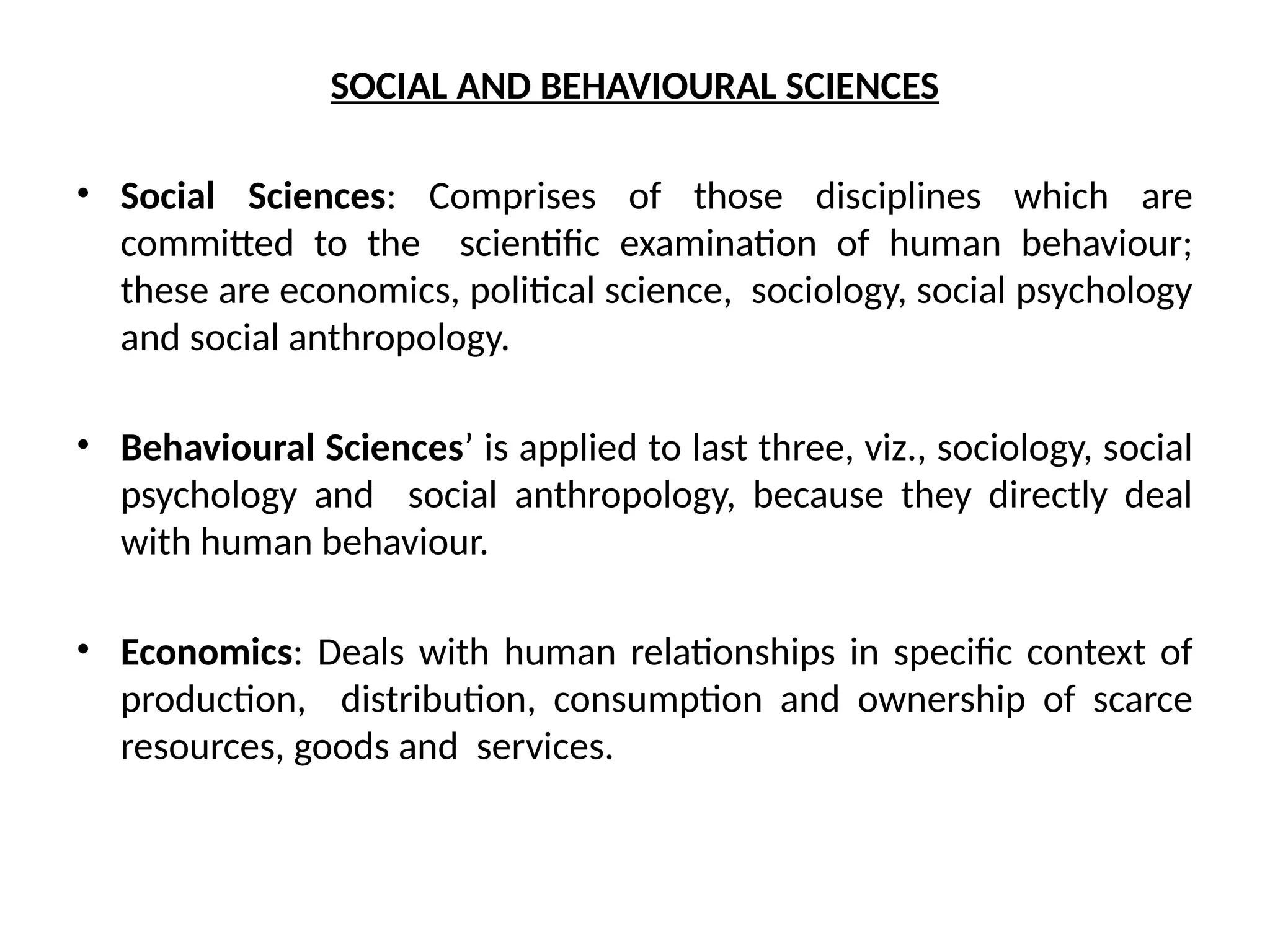 Relationship of Social & Behavioral sciences on health & disease | PPTX