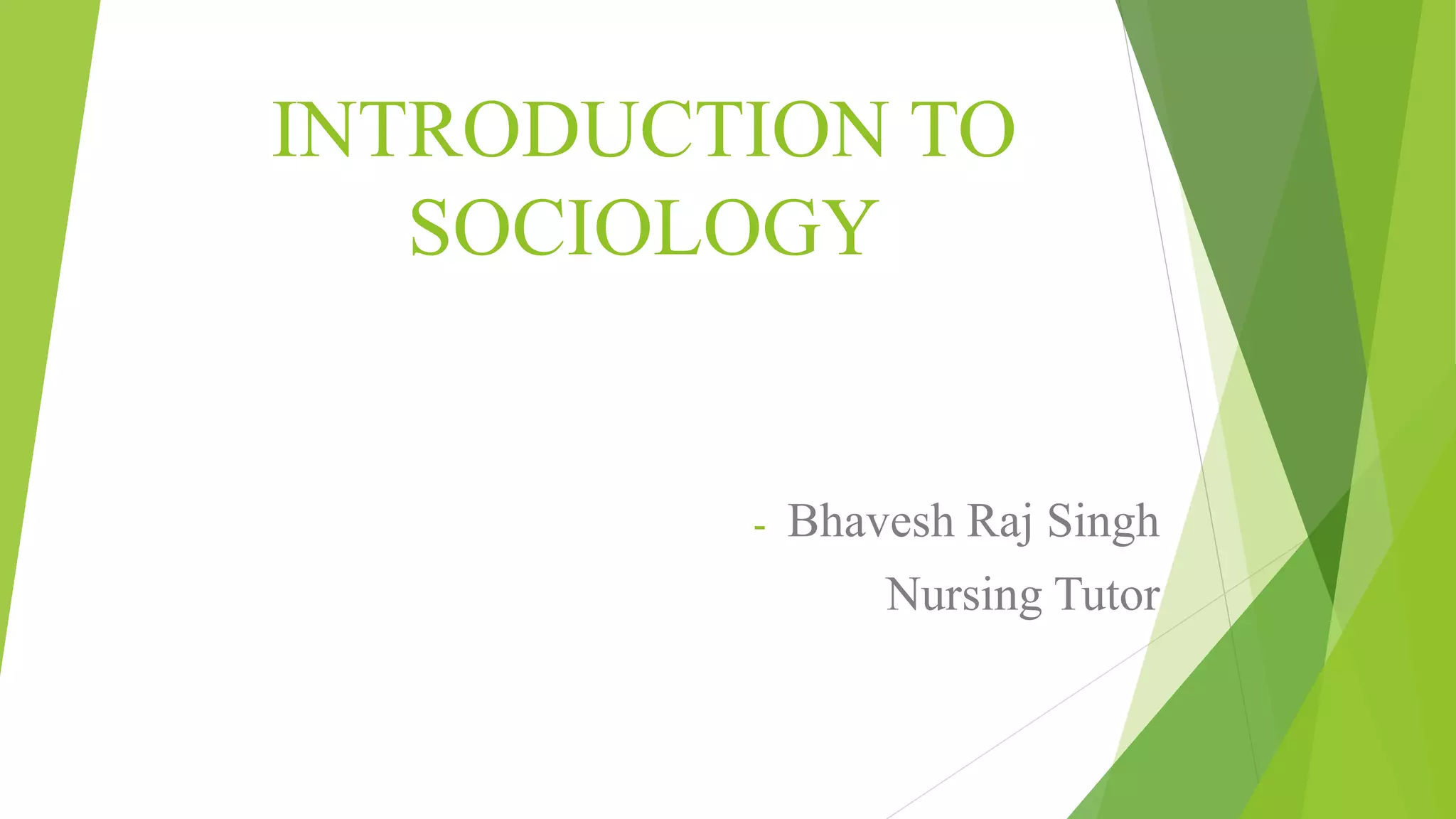 Introduction of Sociology | PDF