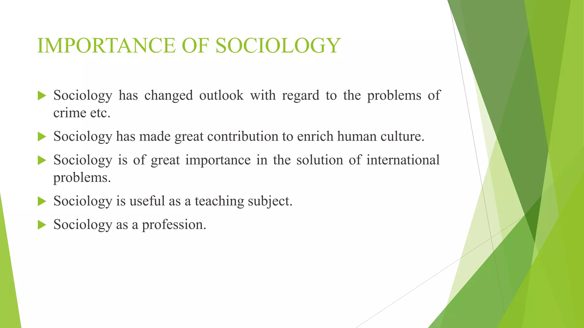 Introduction of Sociology | PDF