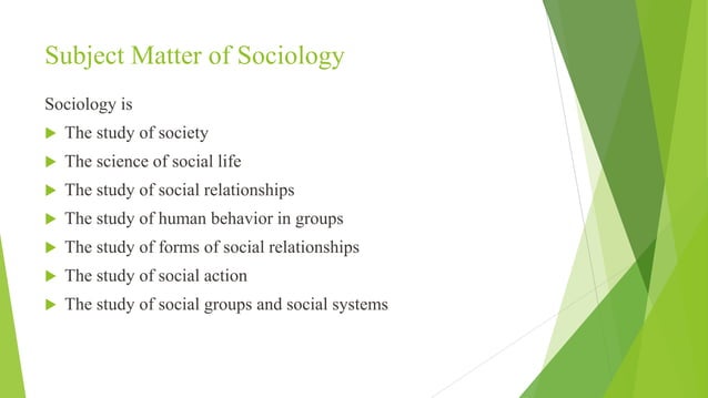 Introduction of Sociology | PPT