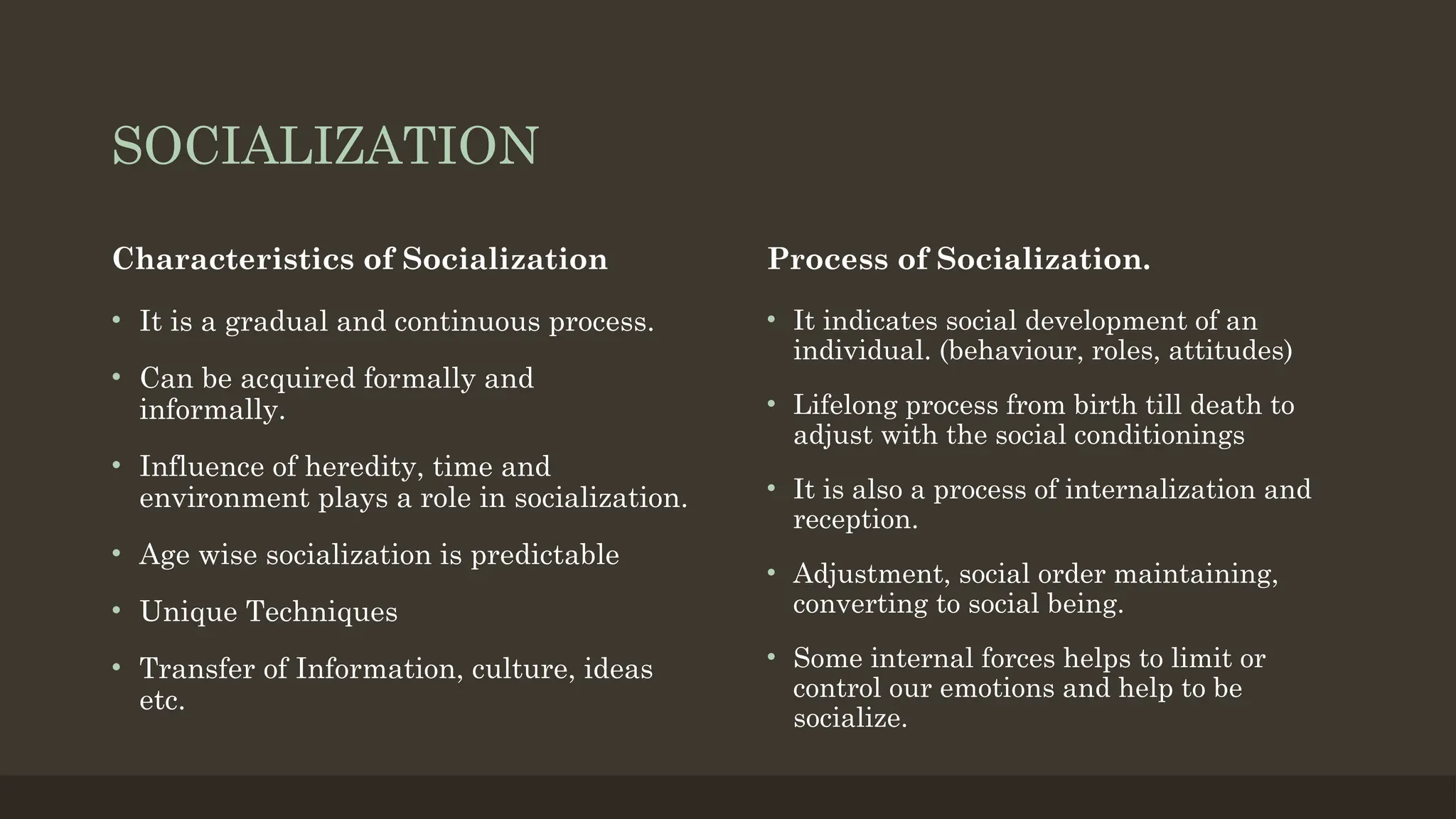 SOCIOLOGY FOR NURSING UNIT 2 - SOCIALIZATION | PPTX