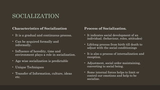 SOCIOLOGY FOR NURSING UNIT 2 SOCIAL PROCESS | PPTX