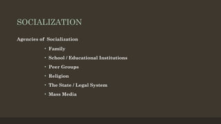 SOCIOLOGY FOR NURSING UNIT 2 SOCIAL PROCESS | PPTX