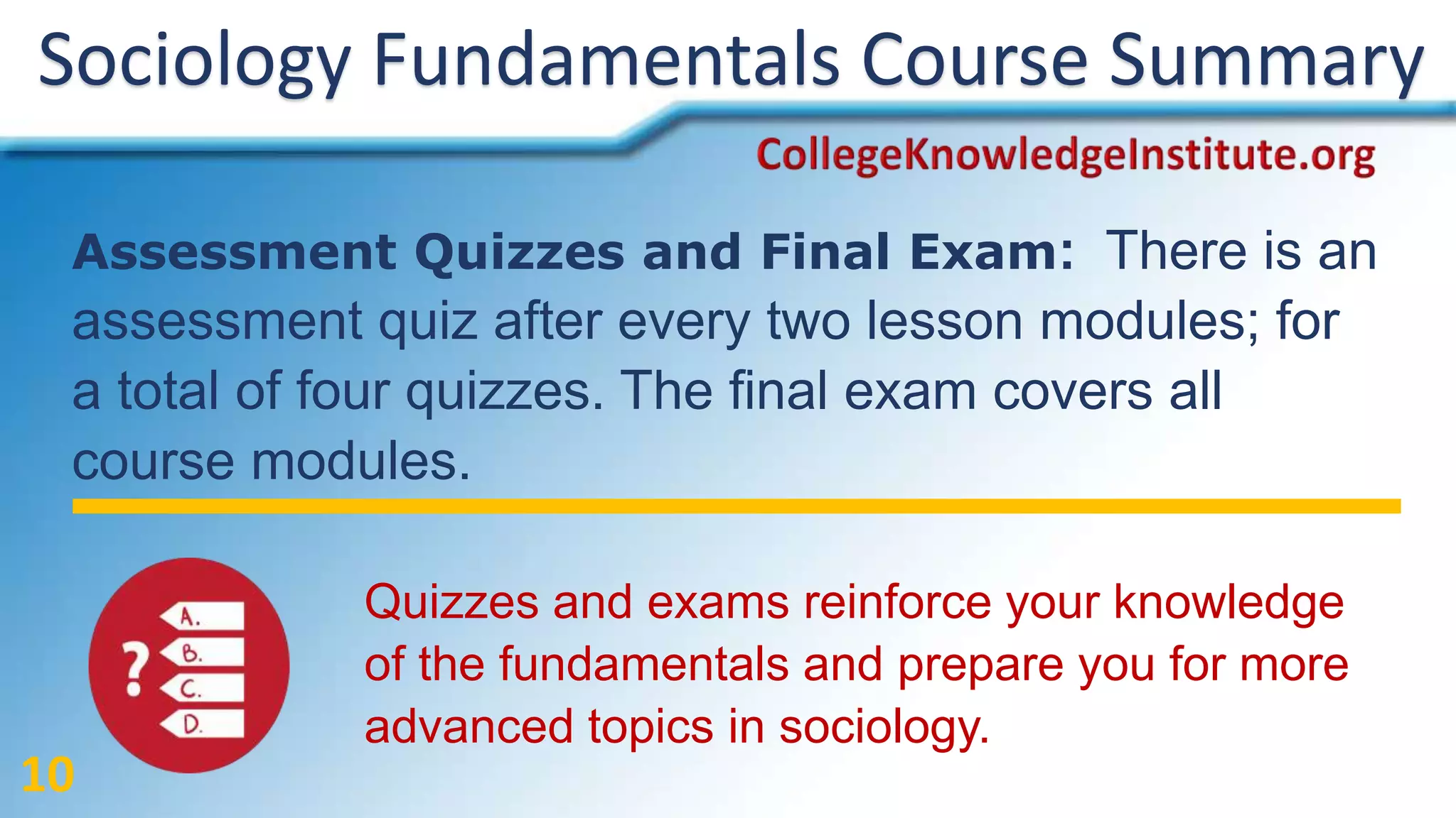 Sociology Fundamentals Course Overview | PPTX