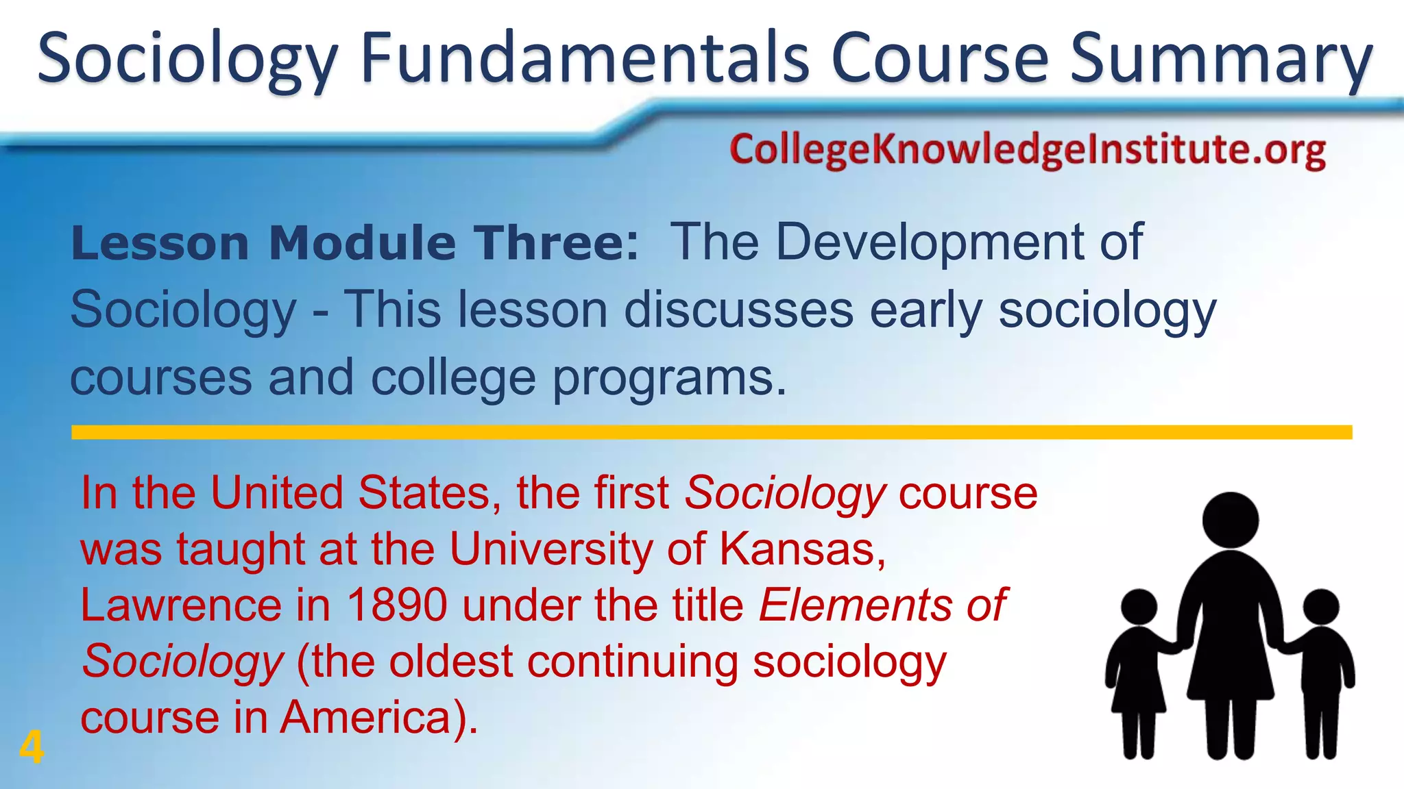 Sociology Fundamentals Course Overview | PPTX