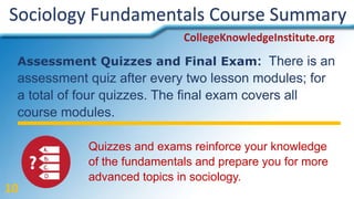 Sociology Fundamentals Course Overview | PPTX