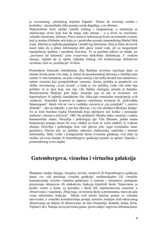 Socioloski aspekti interneta i rada na internetu | DOC