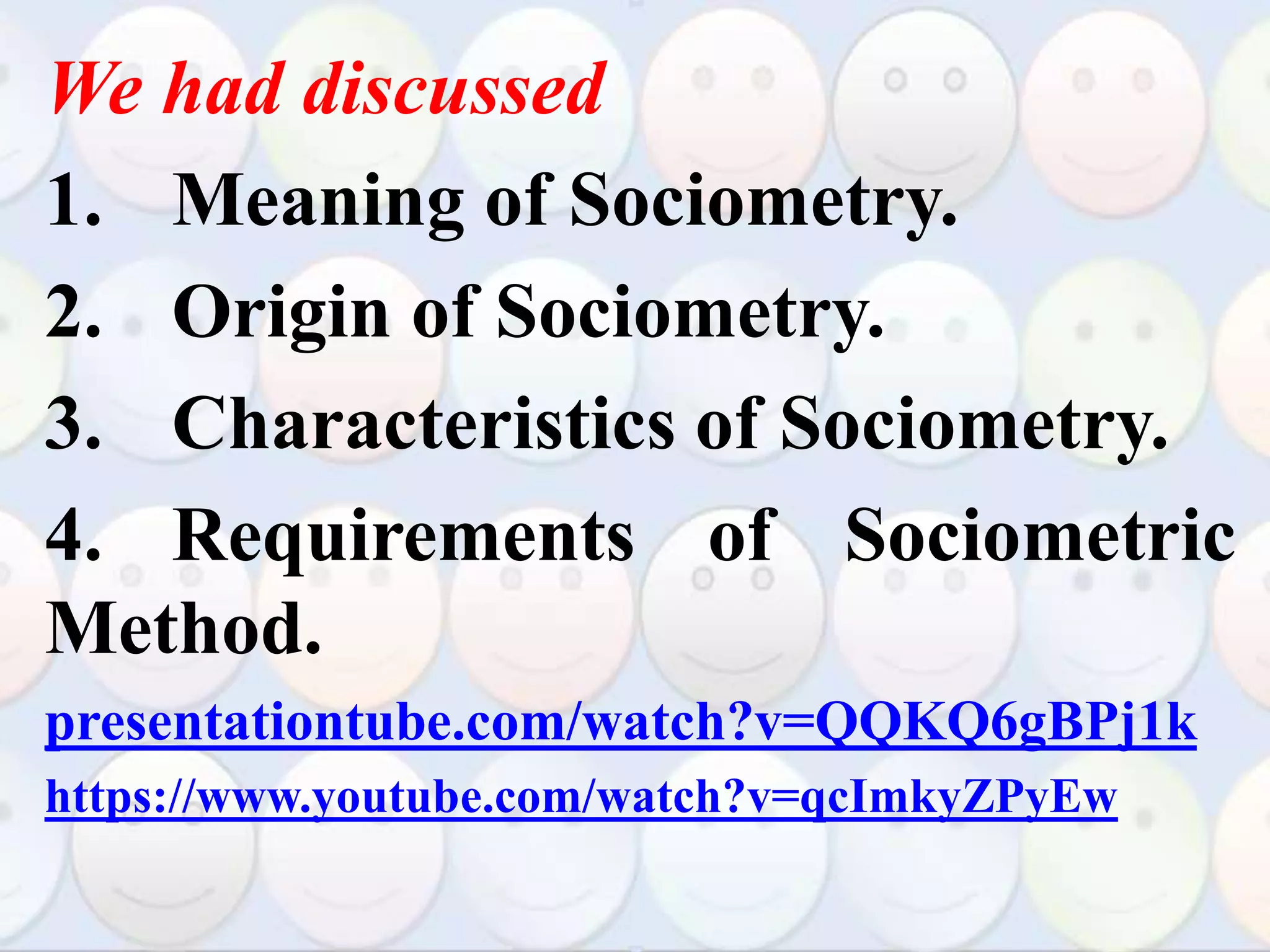 Sociometery ii | PPTX