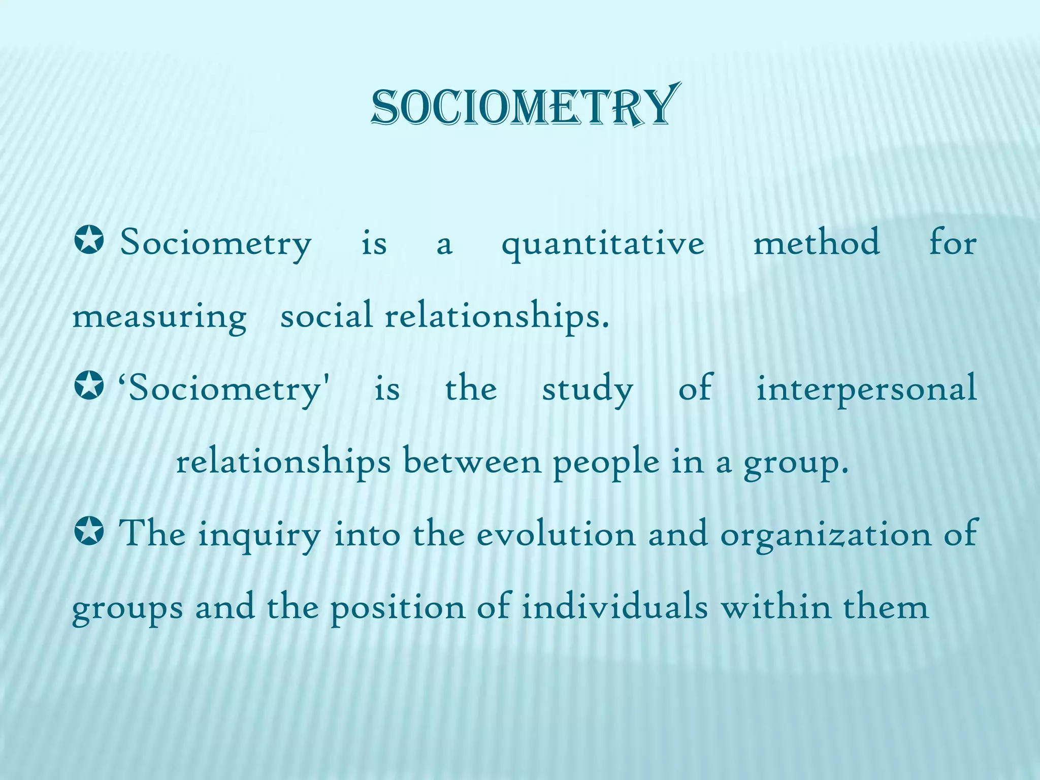 Sociometry | PPTX