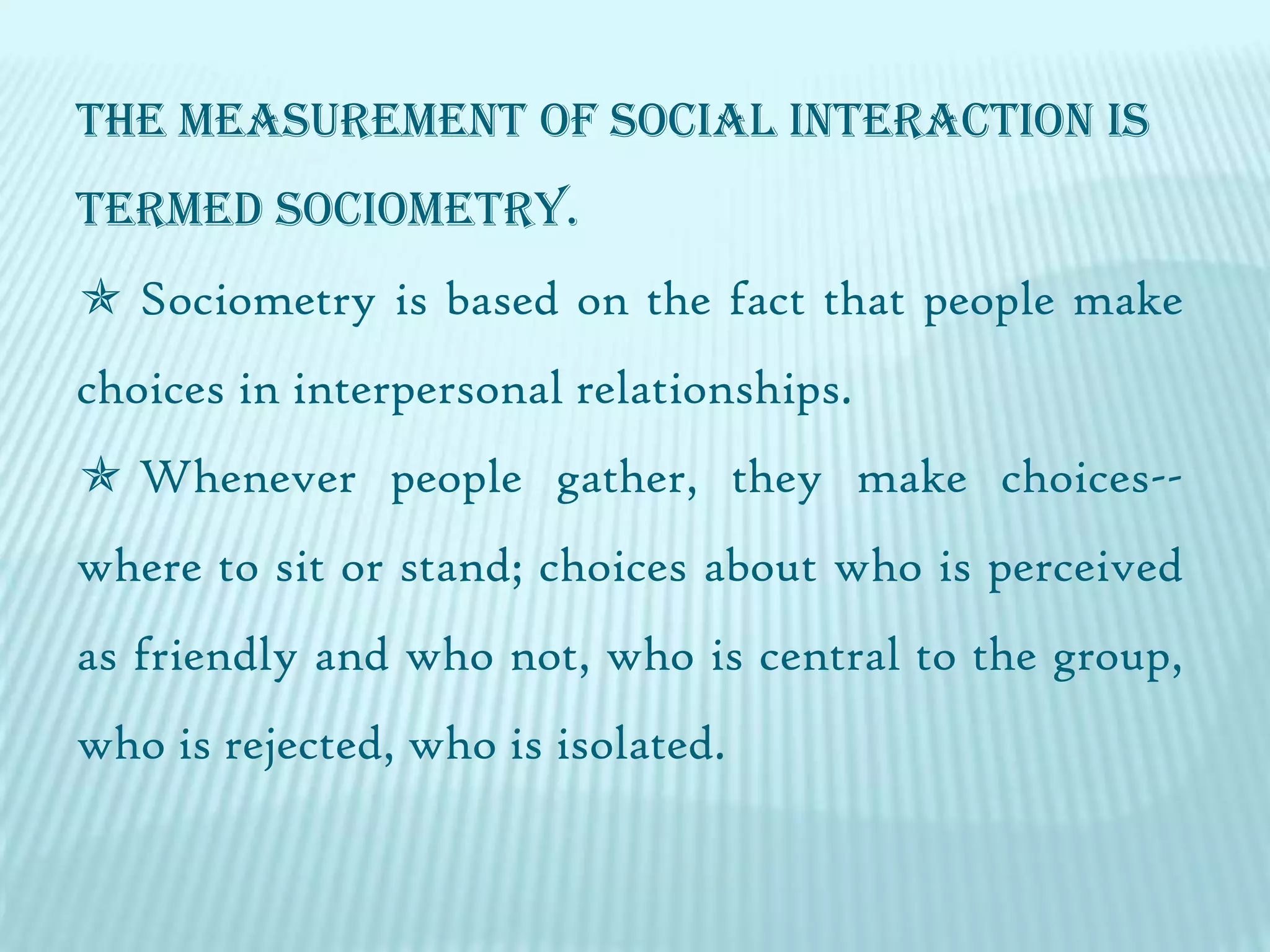 Sociometry | PPTX