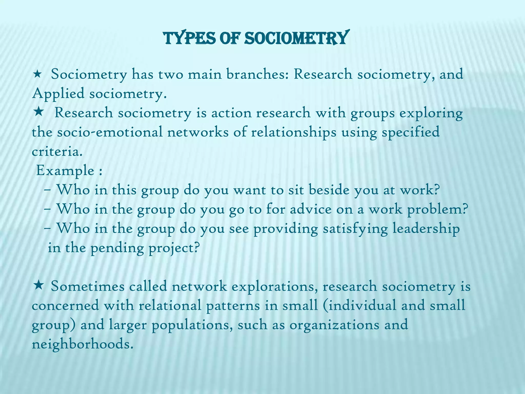 Sociometry | PPTX
