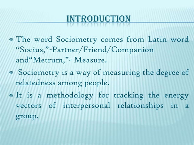 Sociometry | PPTX
