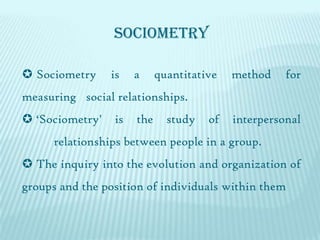 Sociometry | PPTX