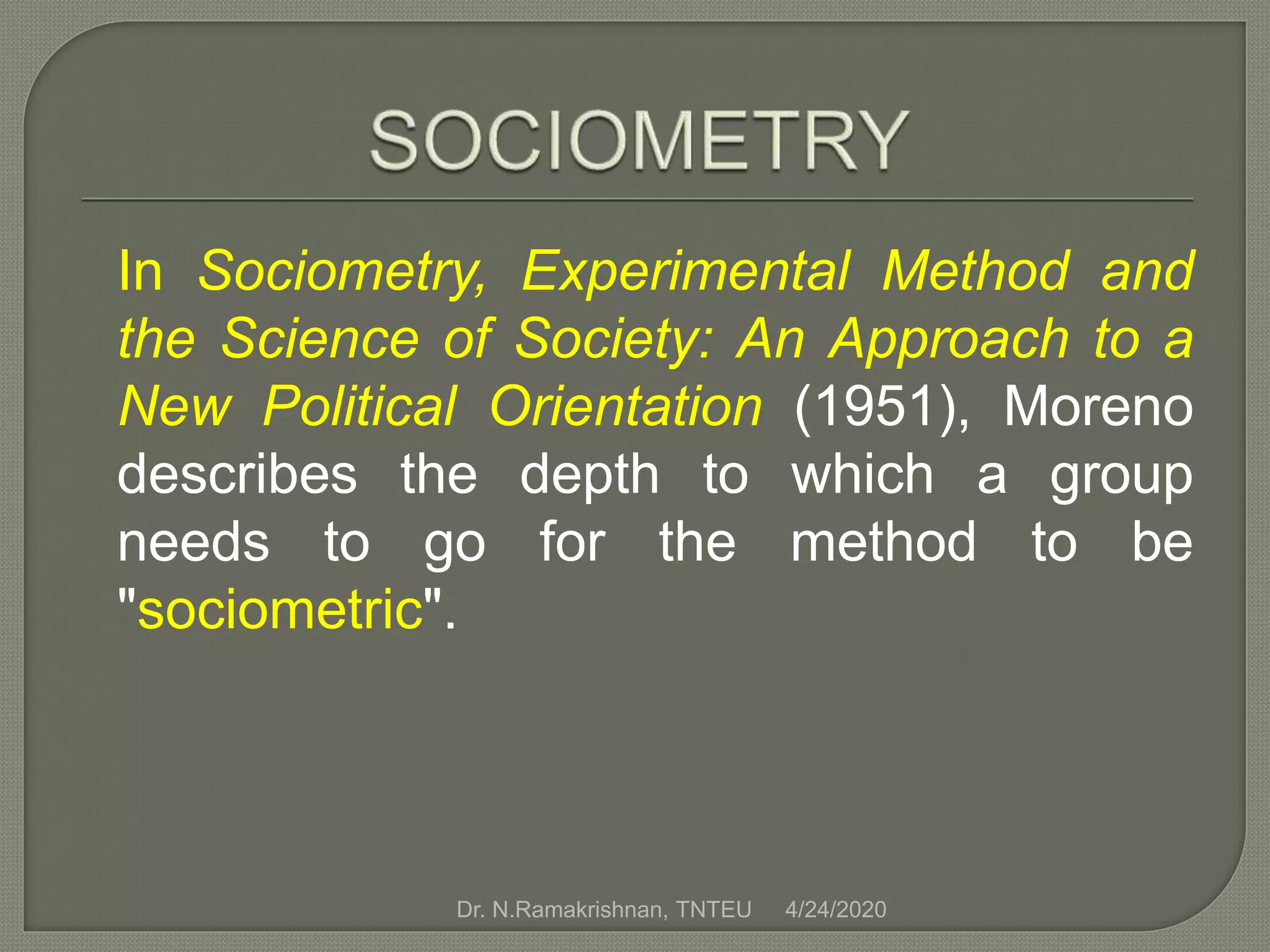 Sociometry | PPTX