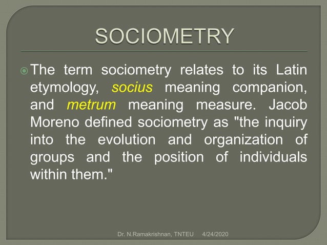 Sociometry | PPTX