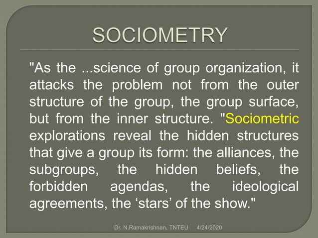 Sociometry | PPTX