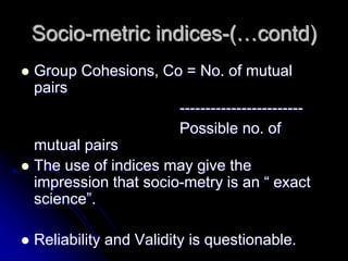 Sociometry for Evaluation in nursing research | PPT