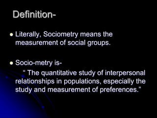 Sociometry for Evaluation in nursing research | PPT