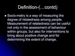 Sociometry for Evaluation in nursing research | PPT