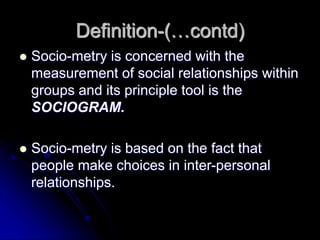 Sociometry for Evaluation in nursing research | PPT