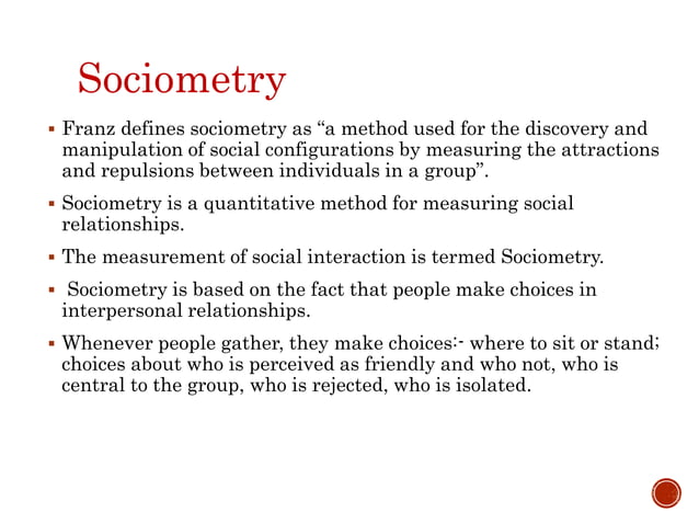 SOCIOMETRY final.pptx | Science