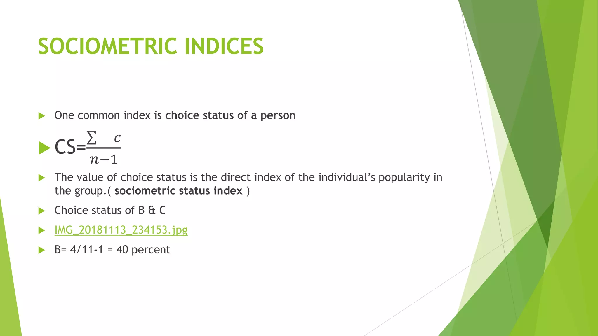 Sociometry techniques | PPTX | Science