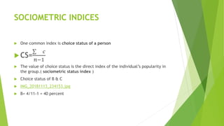 Sociometry techniques | PPTX