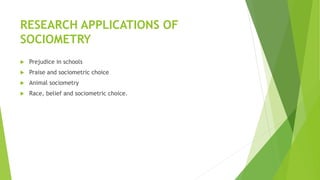 Sociometry techniques | PPTX