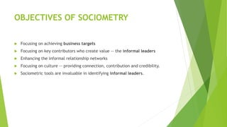 Sociometry techniques | PPTX