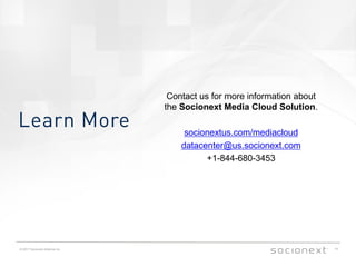 Socionext Media Cloud | PPT