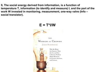 SocioPhysics: The physics of social media 2010 | PPT