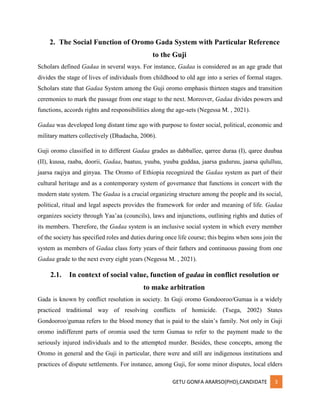 Socio political fuction of Gada sytem.docx | Religion & Spirituality