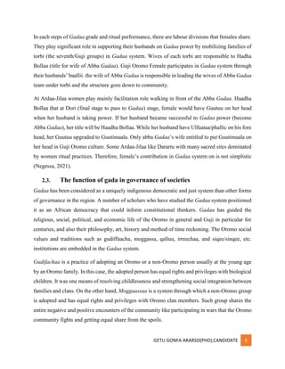 Socio political fuction of Gada sytem.docx | Religion & Spirituality