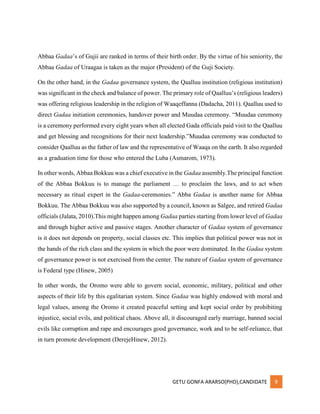 Socio political fuction of Gada sytem.docx | Religion & Spirituality