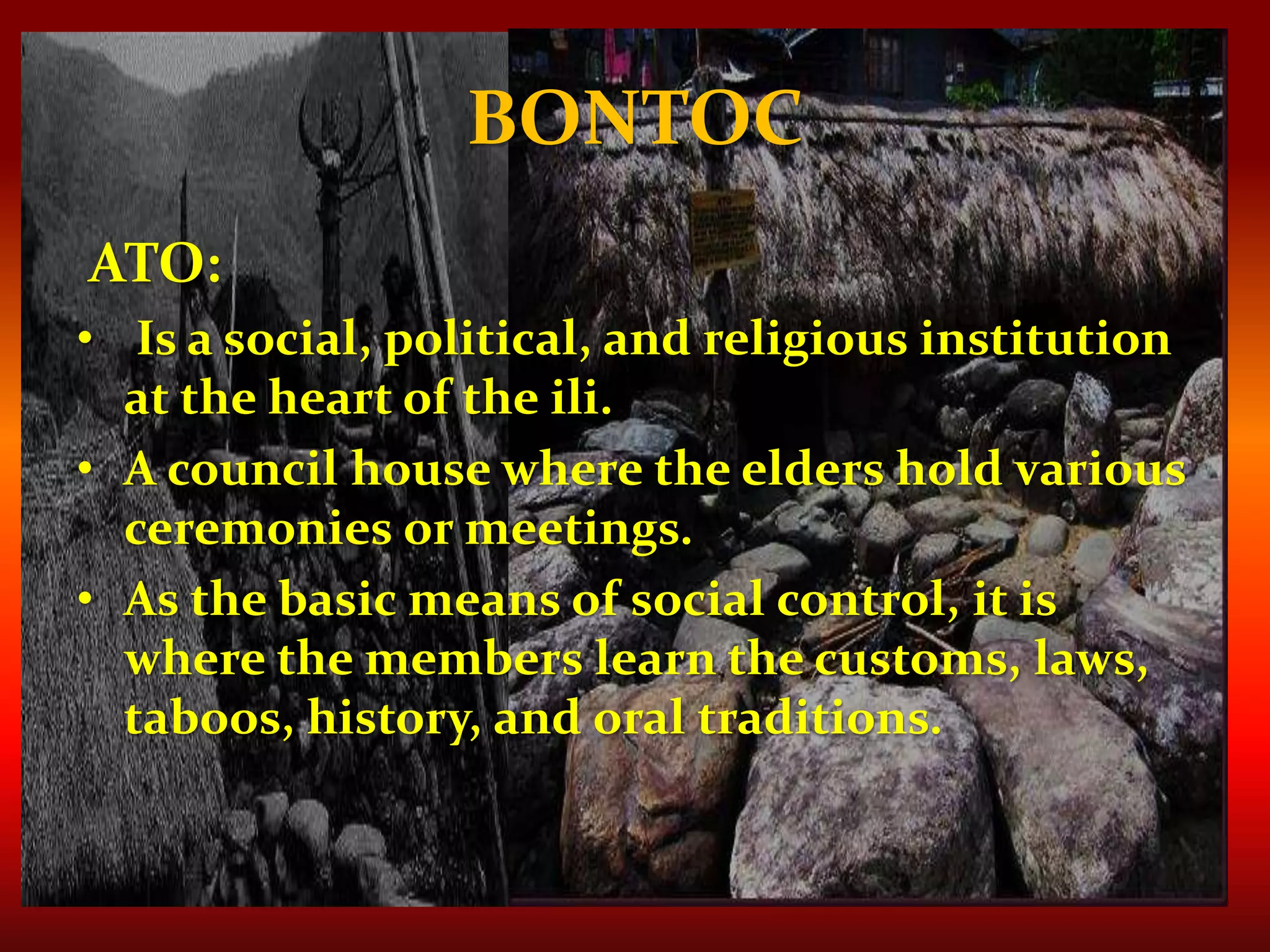 Socio political structure (Bontoc and Benguet) | PPTX
