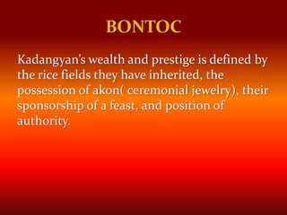 Socio political structure (Bontoc and Benguet) | PPTX