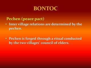 Socio political structure (Bontoc and Benguet) | PPTX
