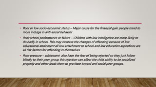 Juvenile Delinquency social disorganization by jigyasha | PPTX