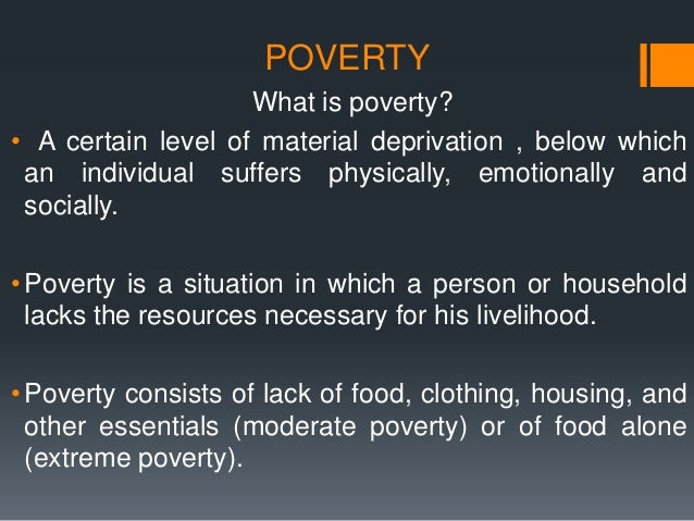 poverty