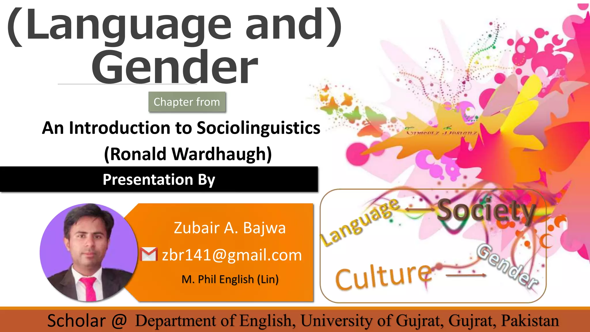 Language and Gender (Sociolinguistics) | PPTX