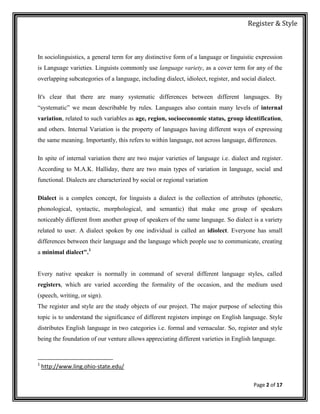 REGISTER AND STYLE | DOCX