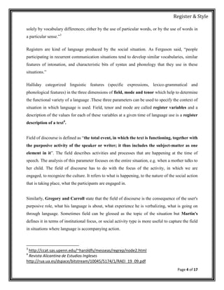 REGISTER AND STYLE | DOCX