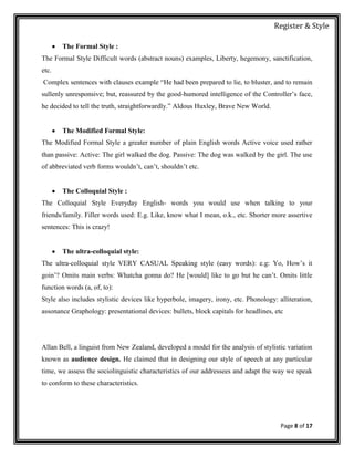 REGISTER AND STYLE | DOCX