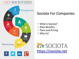 Sociota corporate plans | PDF