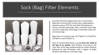 Overview of Sock aka Bag Filters and Filtration | PDF